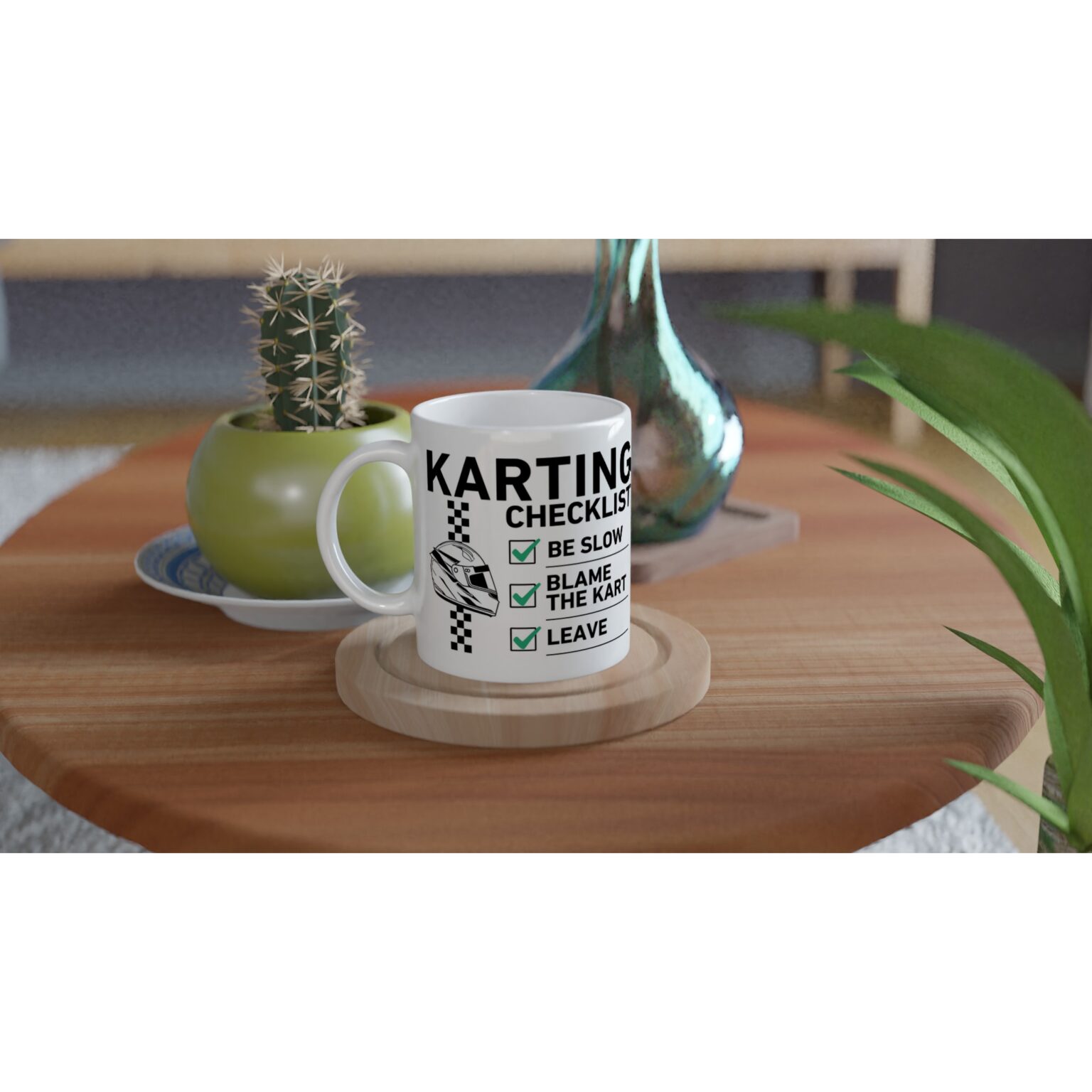 Buy "Karting Checklist" 330ml Ceramic Mug - Shop LEON42